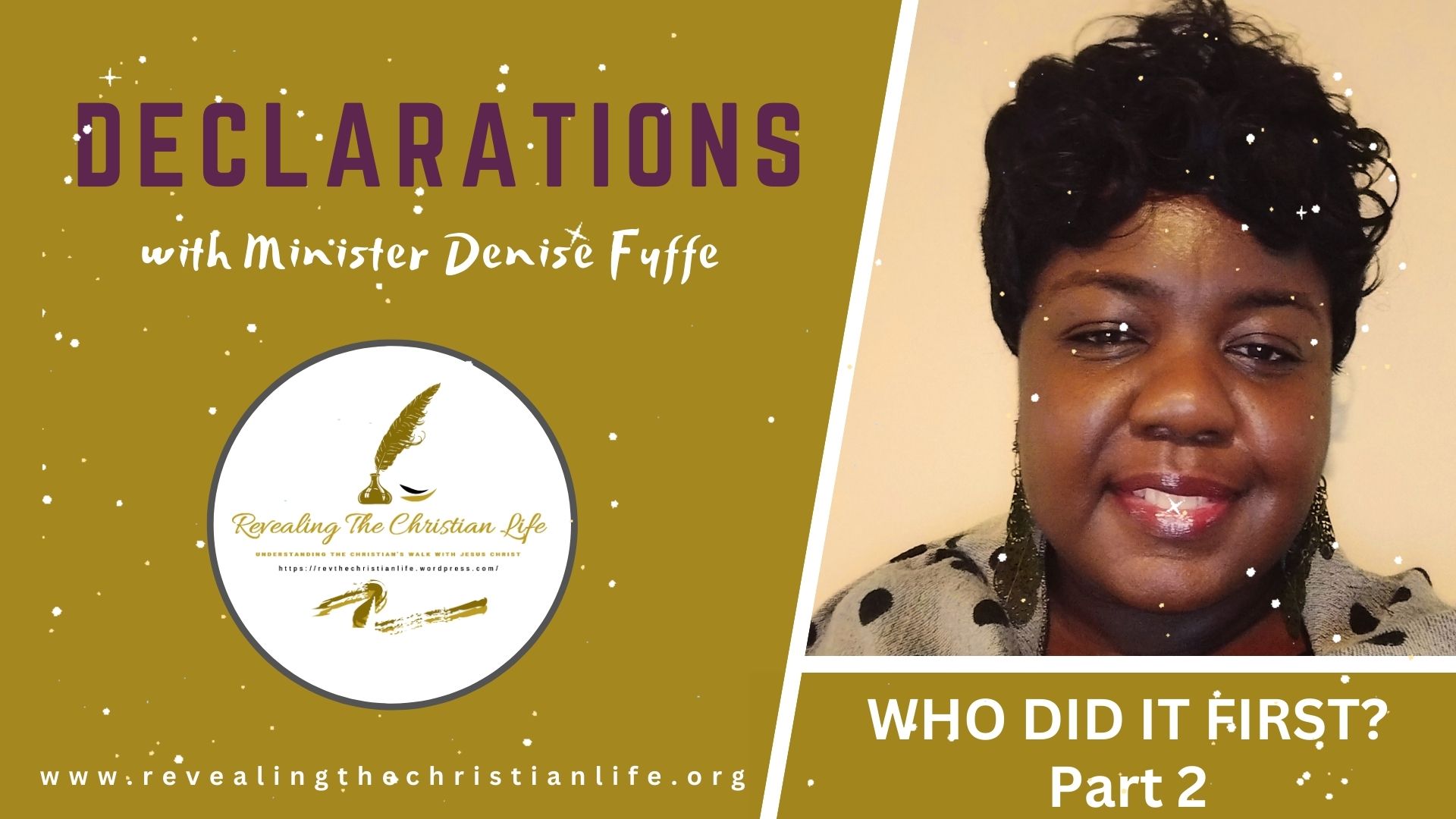 Online Course – Declarations – Revealing the Christian Life Ministry